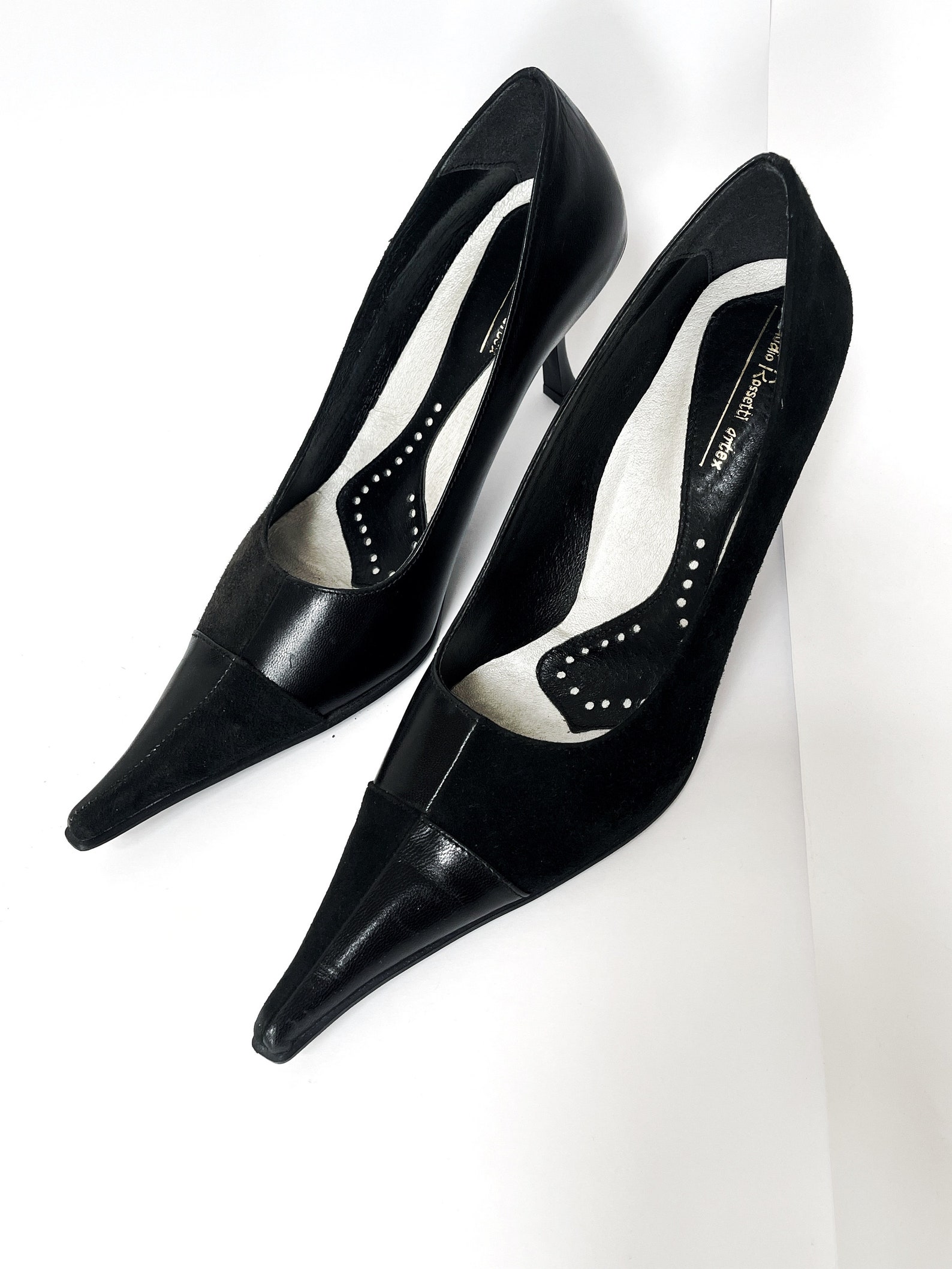 Vintage 90s Stiletto Pump Heels, 90s Slingbacks, Vintage Pointed ...