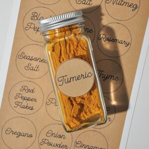Rustic Circle Spice Labels - Etsy