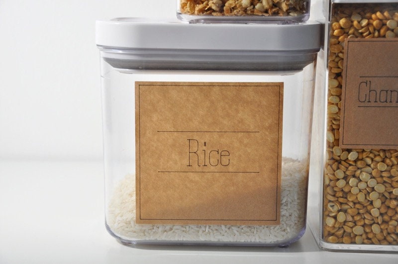 Modern Farmhouse Pantry Labels - Etsy