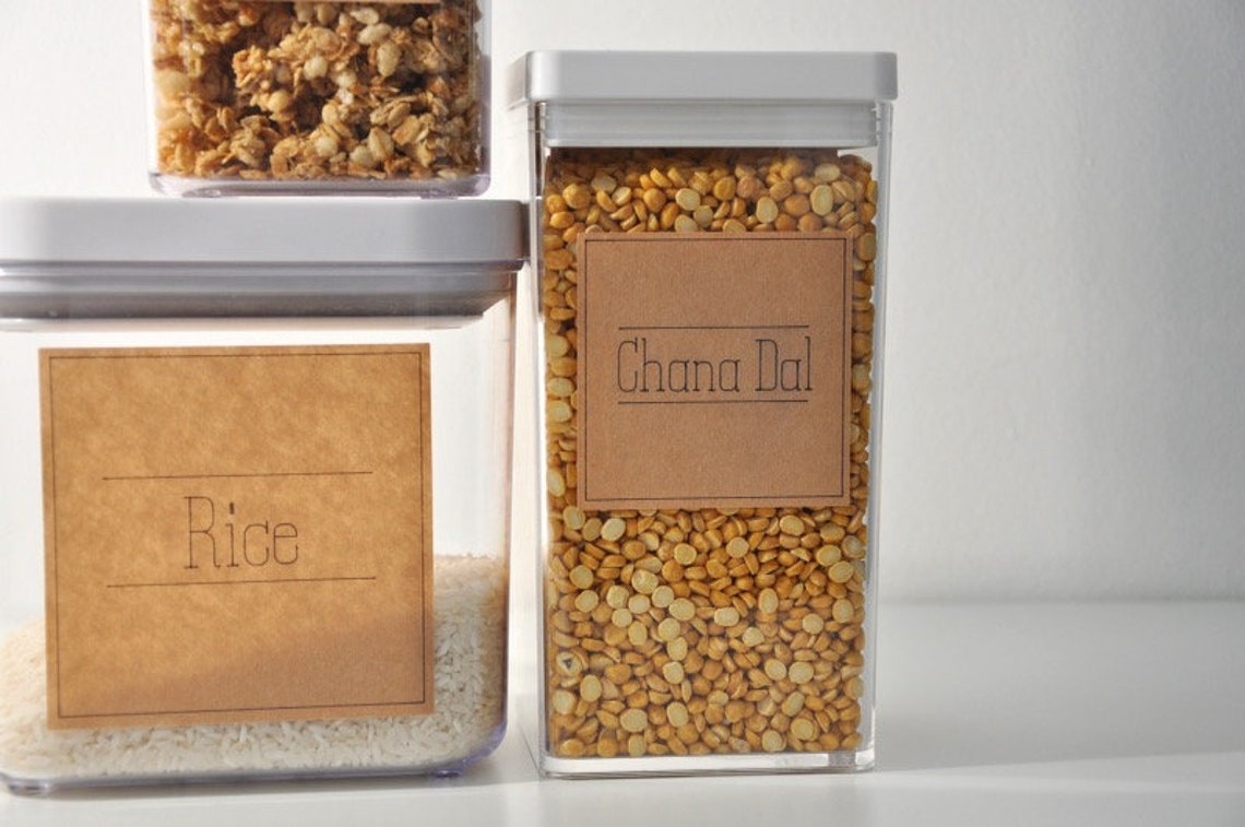 Modern Farmhouse Pantry Labels - Etsy