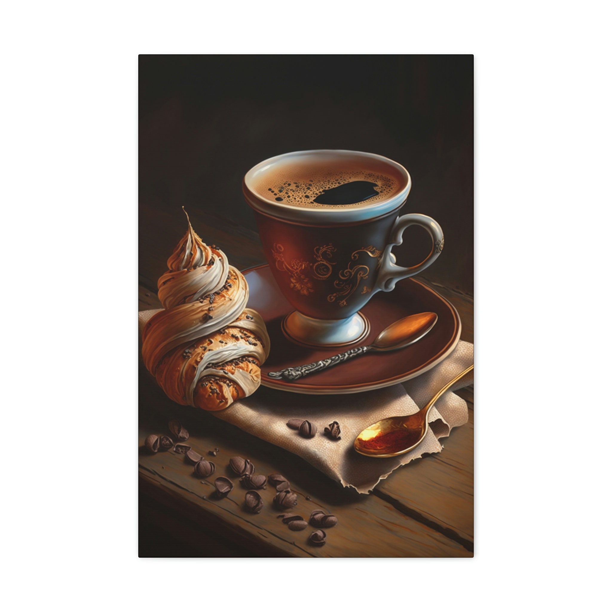 Coffee Canvas Art Print Coffee Cup Wall Art Print Kitchen Wall Art ...