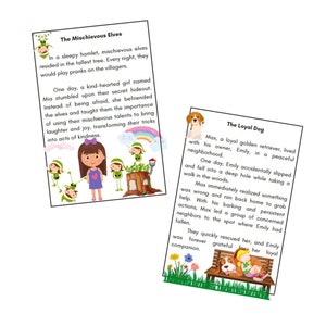 Printable Story - 25 Short Stories for Kids - Etsy