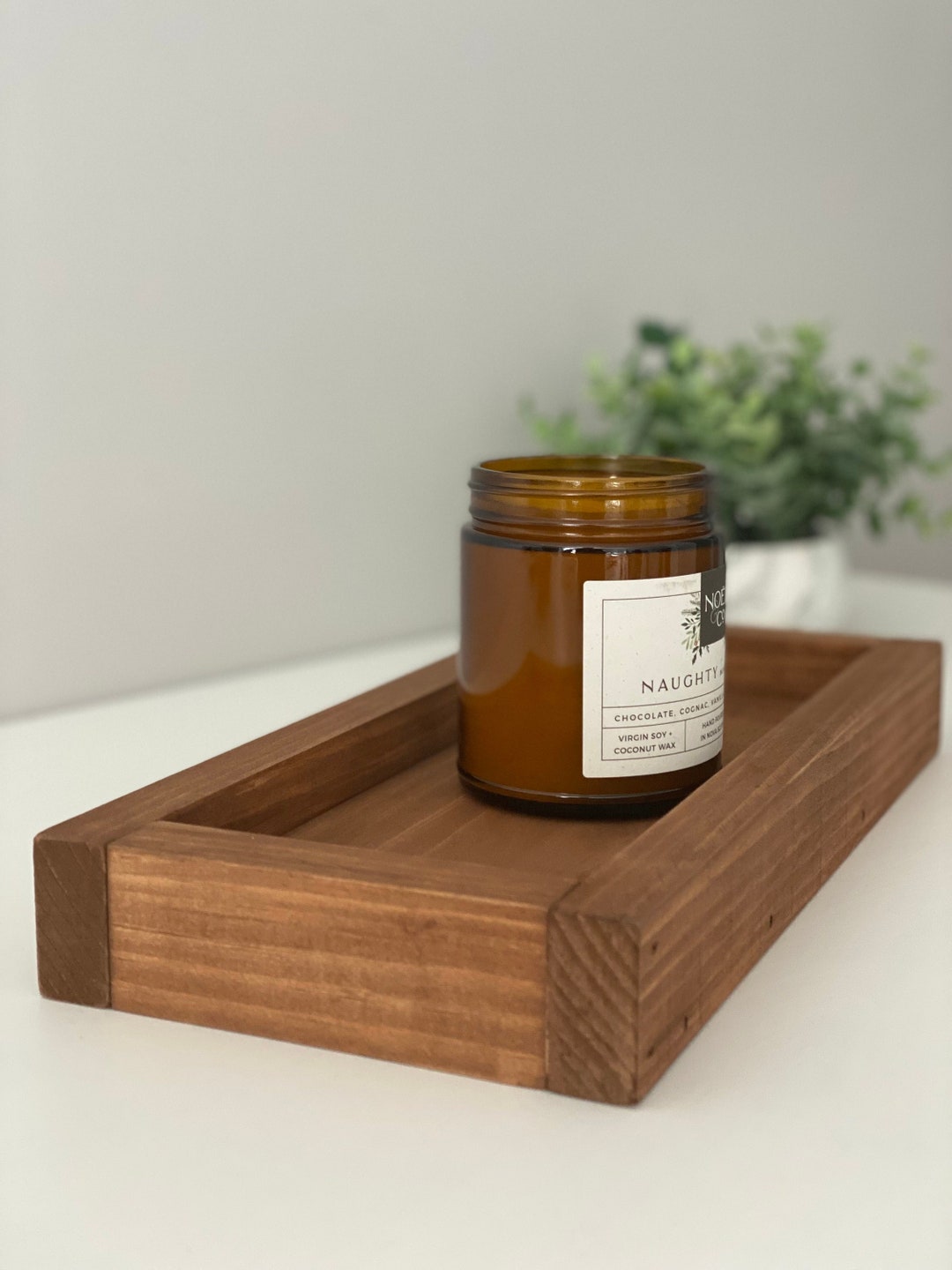 Rustic Display Tray,table Centrepiece Box,wooden Farmhouse Tray,solid ...