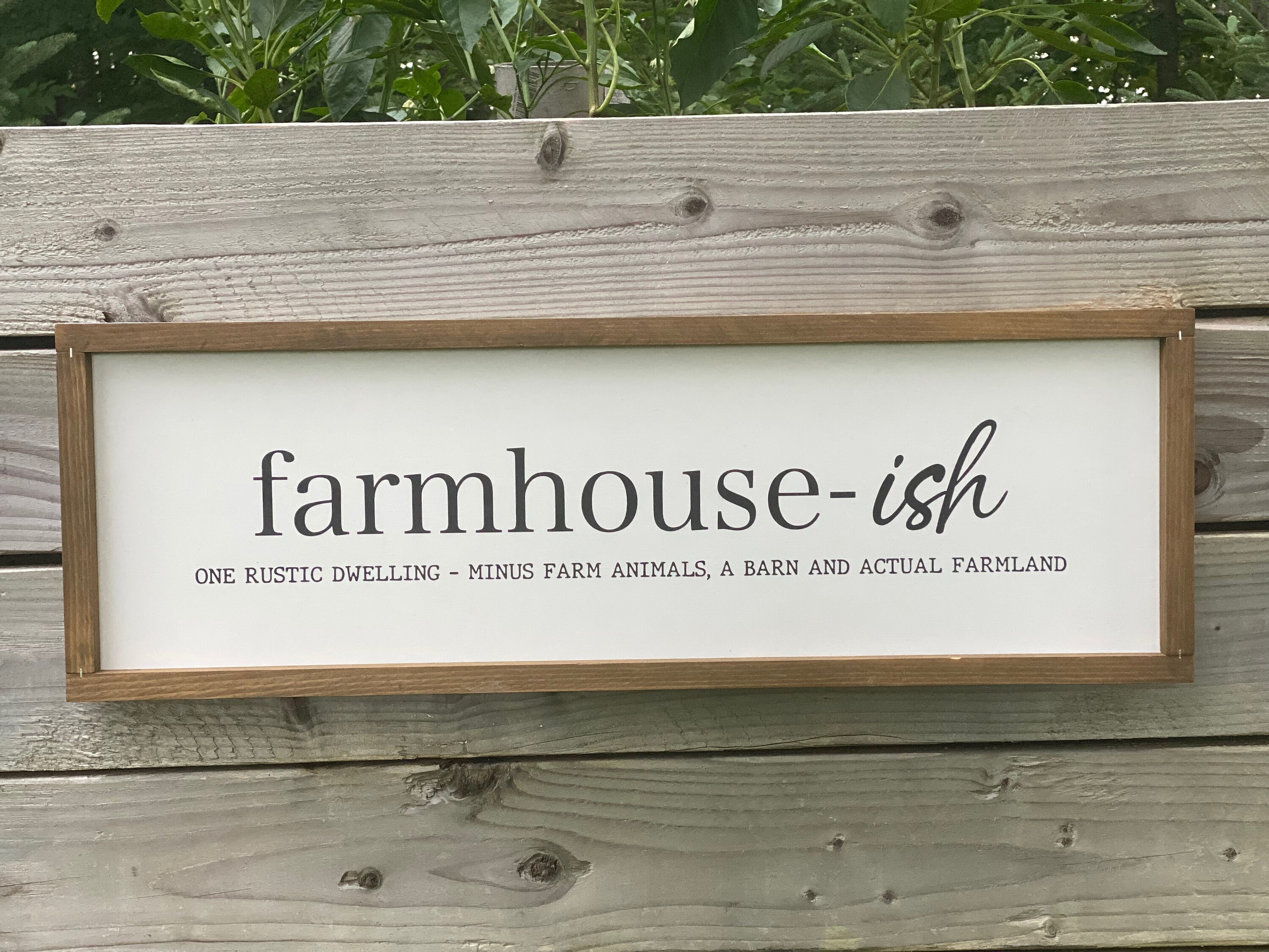 Farmhouse Sign,rustic Decor,farmhouse-ish,wall Decor,wooden,painted ...