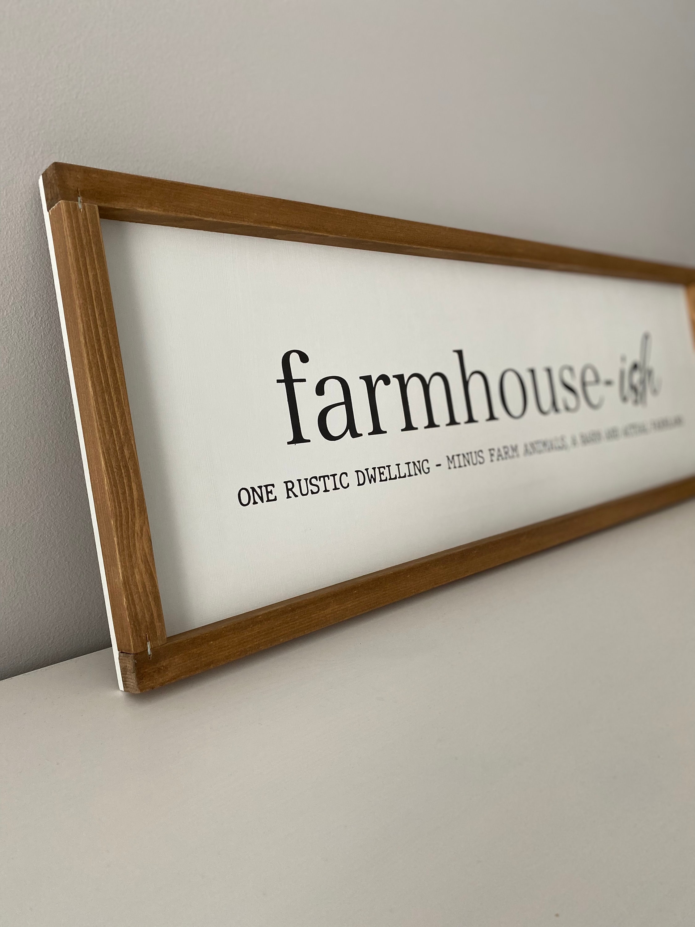 Farmhouse Sign,rustic Decor,farmhouse-ish,wall Decor,wooden,painted ...