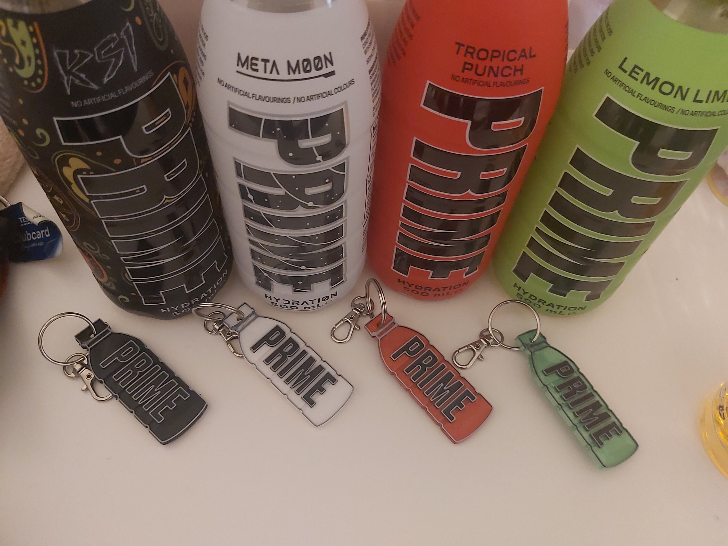 KSI and Logan Paul Limited Edition Prime Hydration Drink Keychains ...