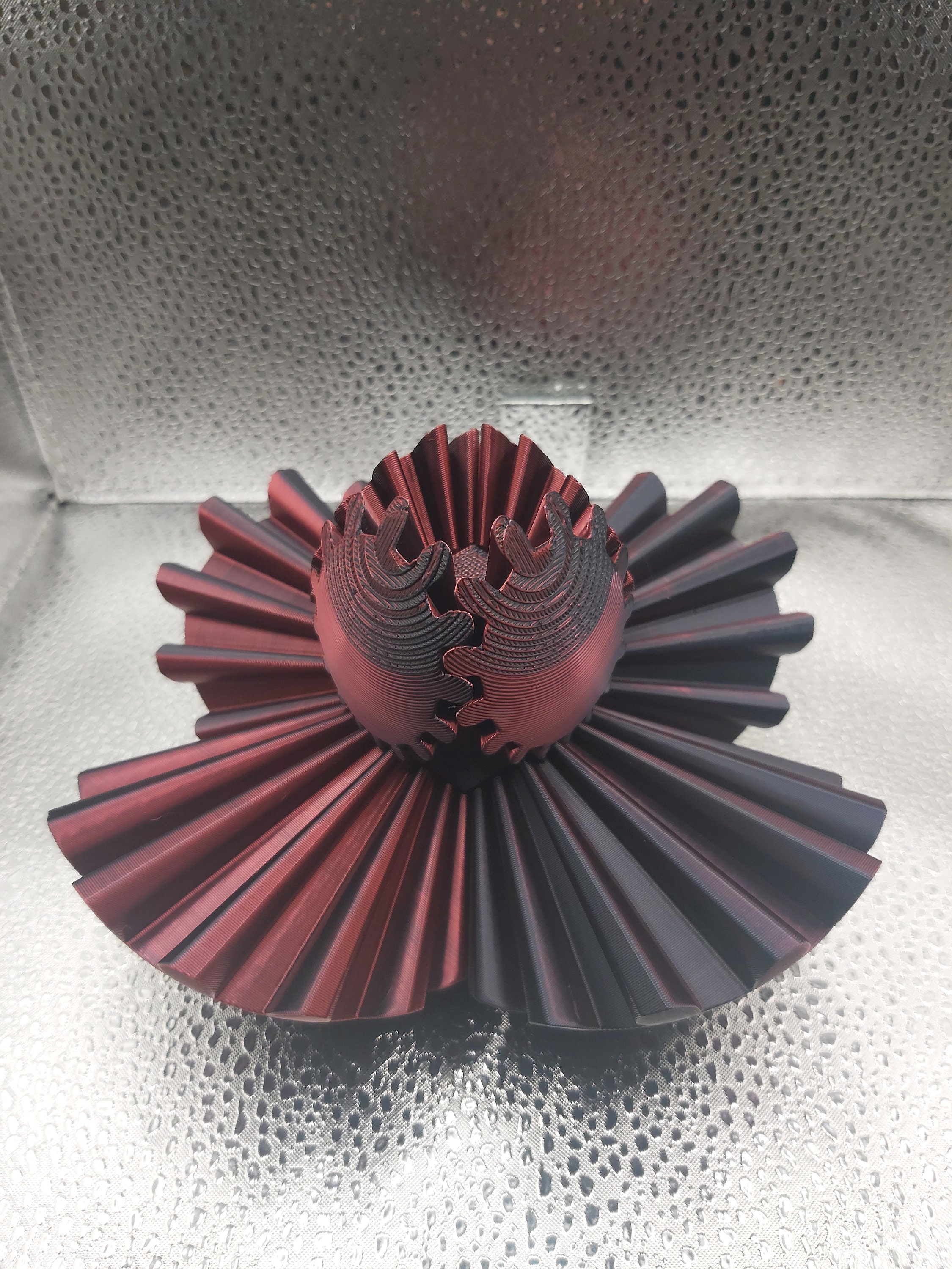 3D Printed Amazing Gift the Giant Fidget Gear Ball Perfect Fidget Gear ...