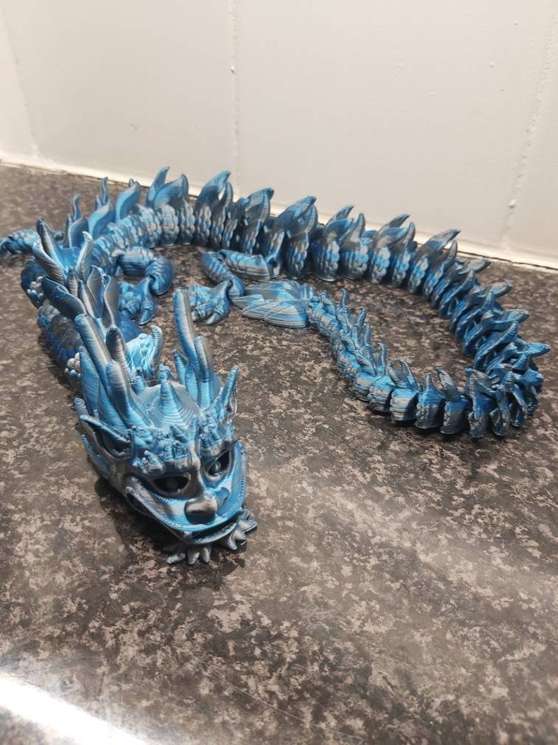 Flexible 3d Printed Imperial Chinese Prime Dragon All Articulated Fun ...
