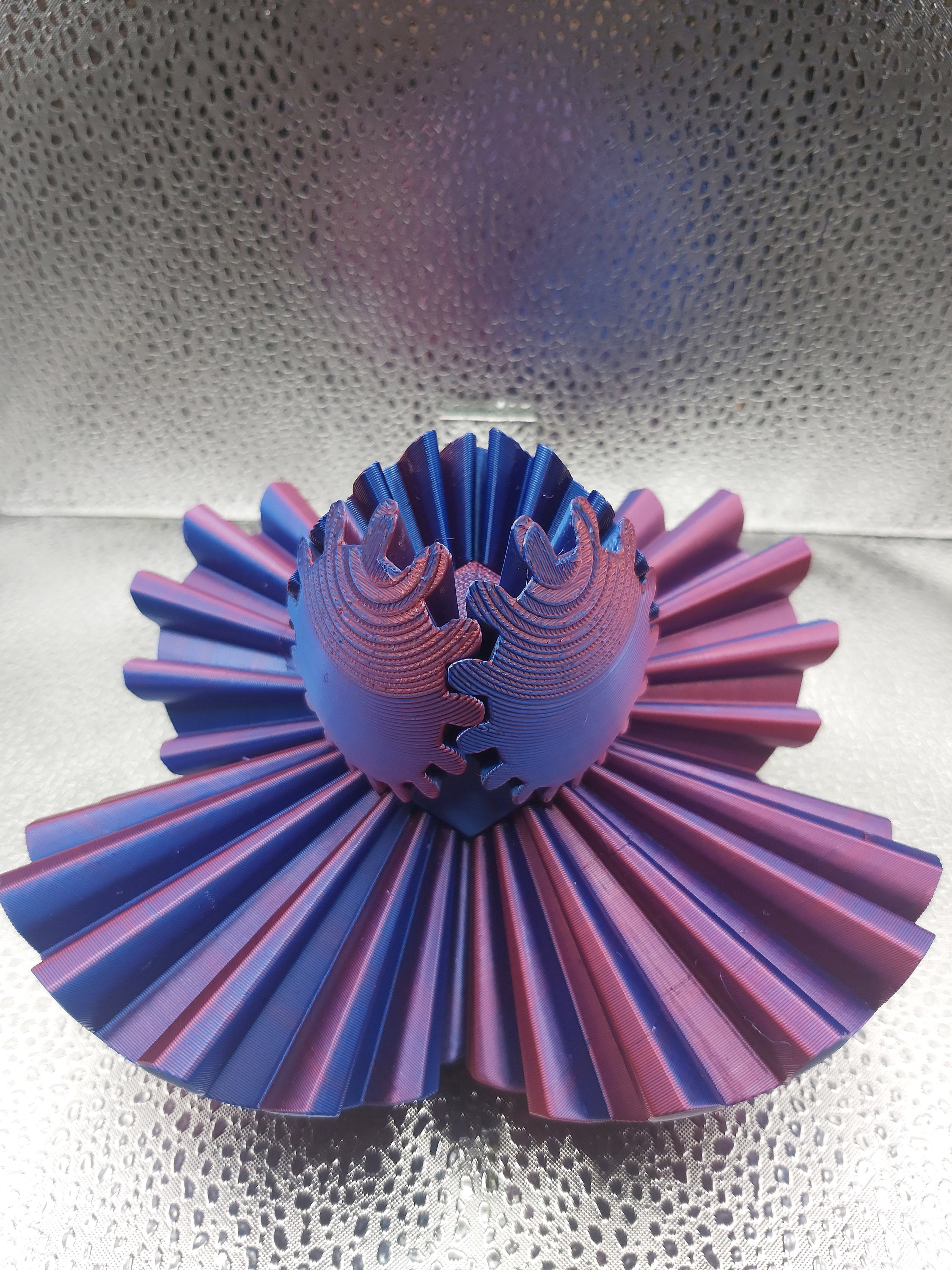 3D Printed Amazing Gift the Giant Fidget Gear Ball Perfect Fidget Gear ...