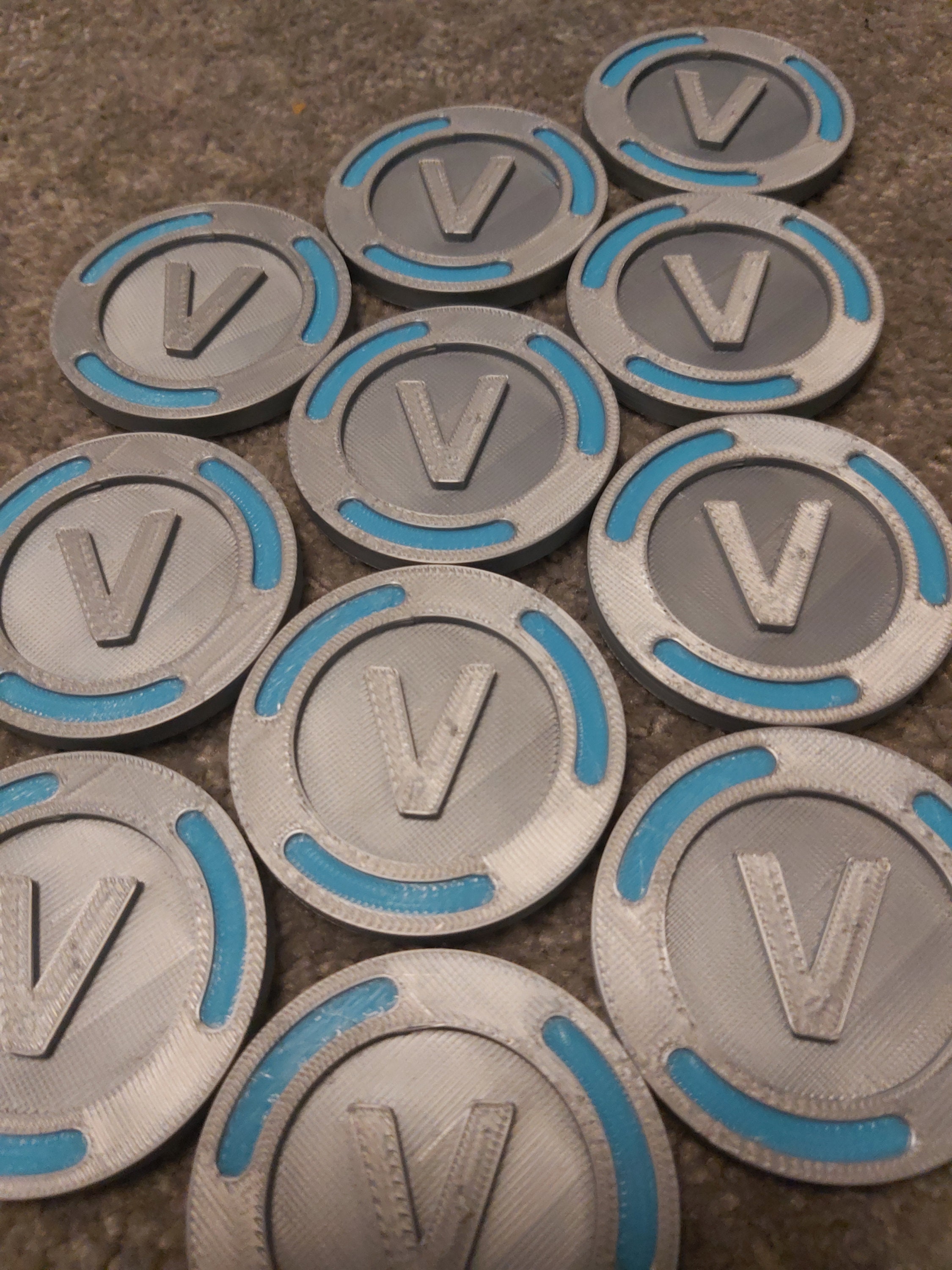 3D Printed V Buck Token - Etsy