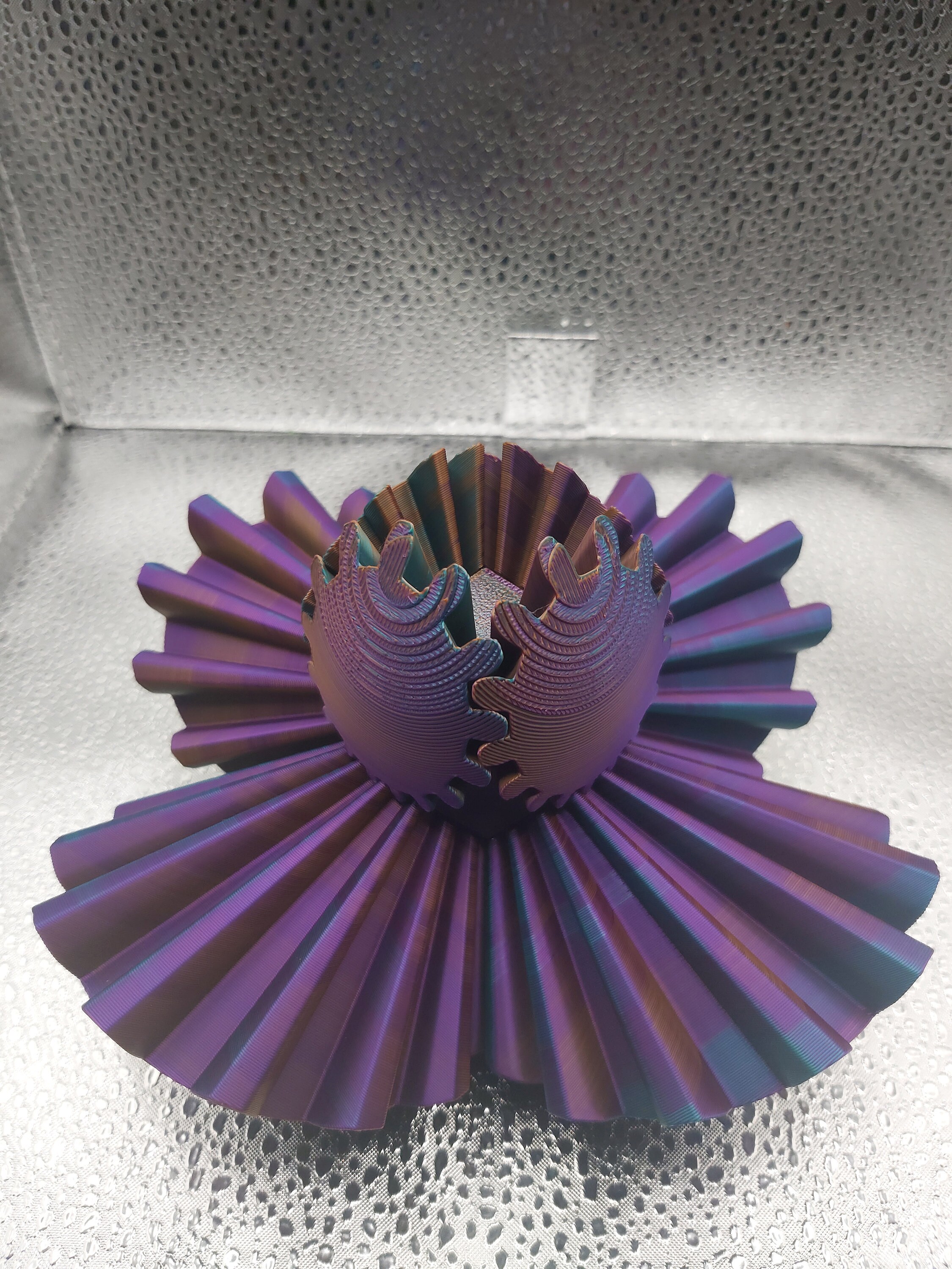 3D Printed Amazing Gift the Giant Fidget Gear Ball Perfect Fidget Gear ...