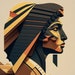Pharaoh Minimalism Poster: Bold & Detailed Egypt Wall Art Print - Etsy