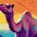 Desert Dreamer Poster: Pop Art Camel Wall Art in Bold Colors - Etsy