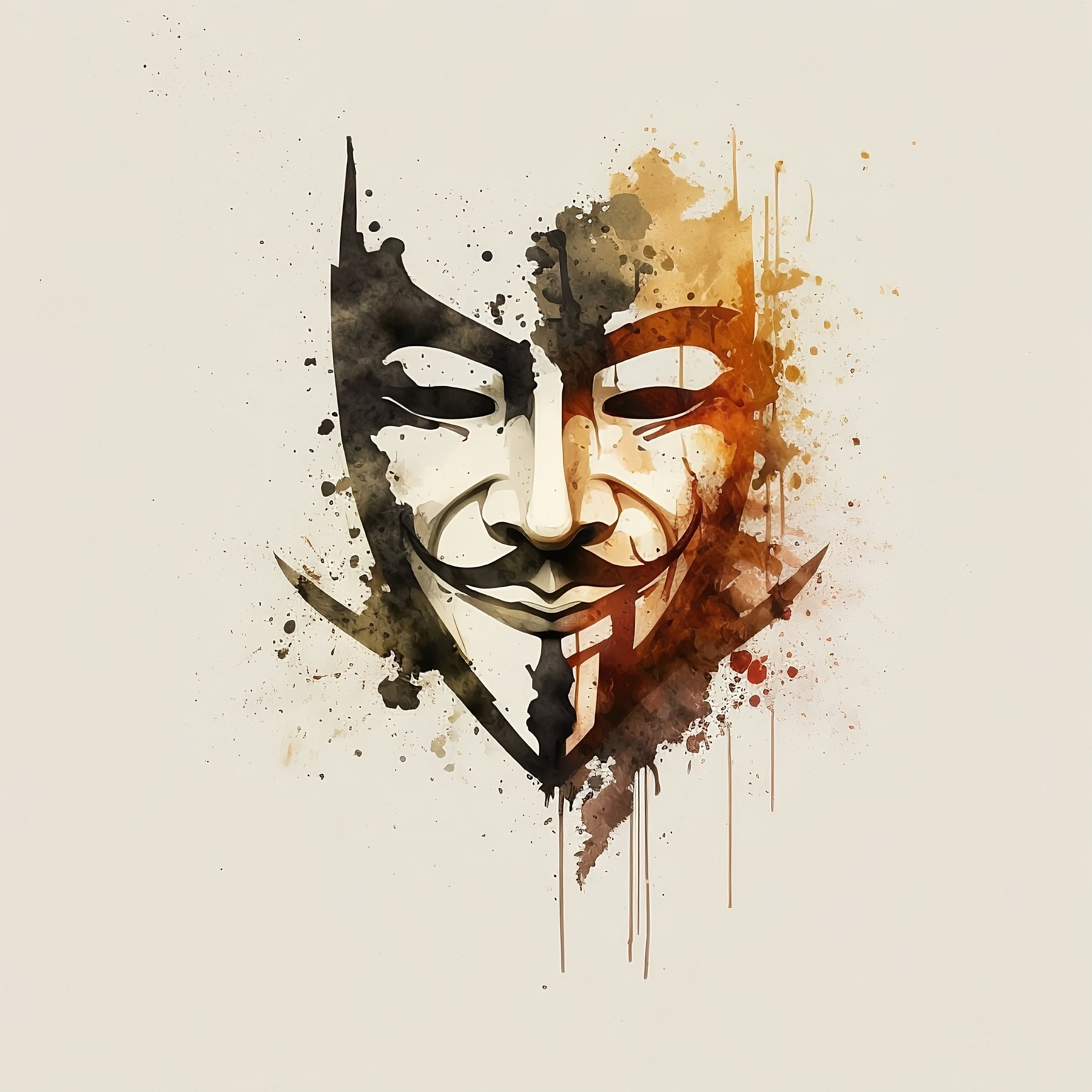 Editorial Cartoon Guy Fawkes Anonymous