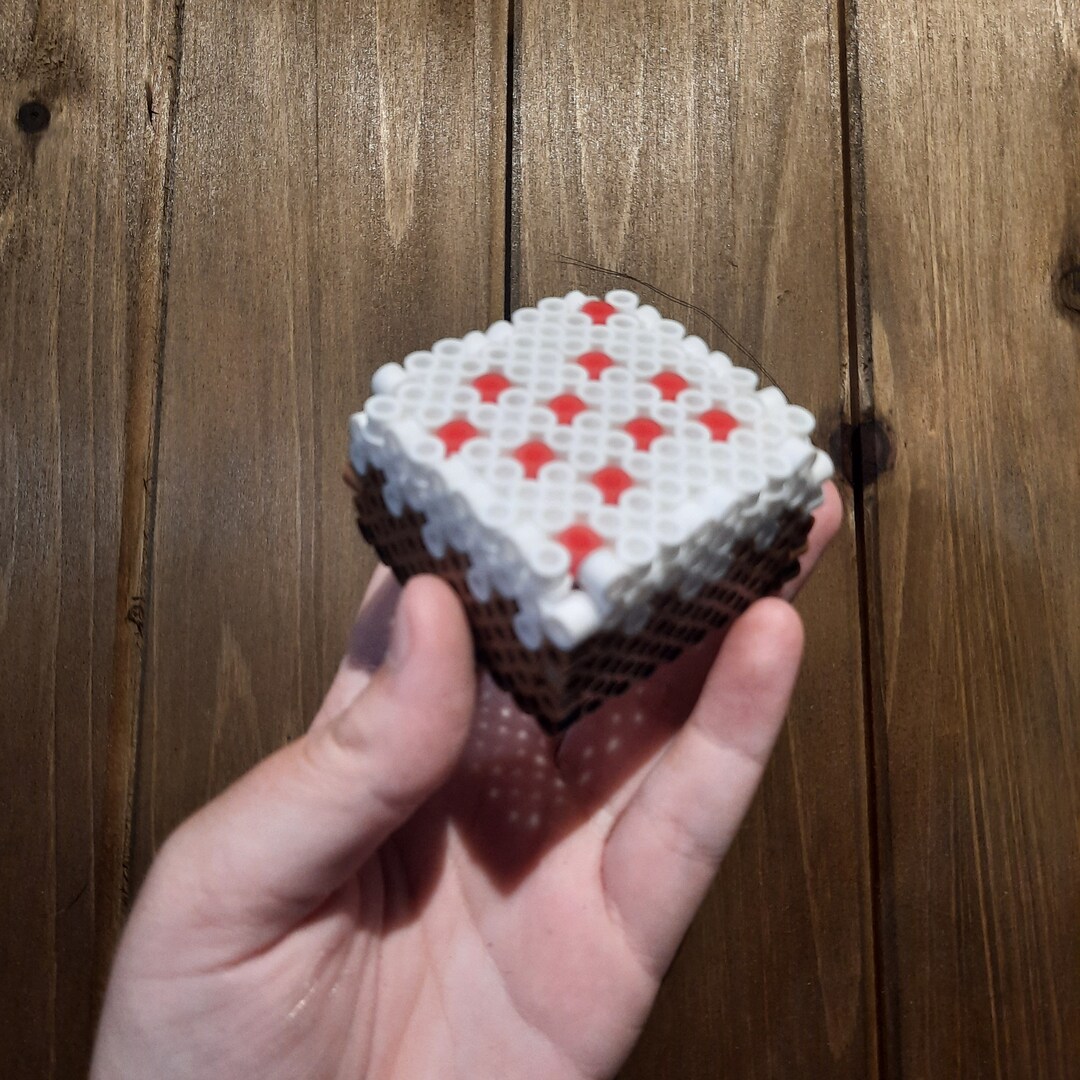 3d Minecraft Cake Perler - Etsy