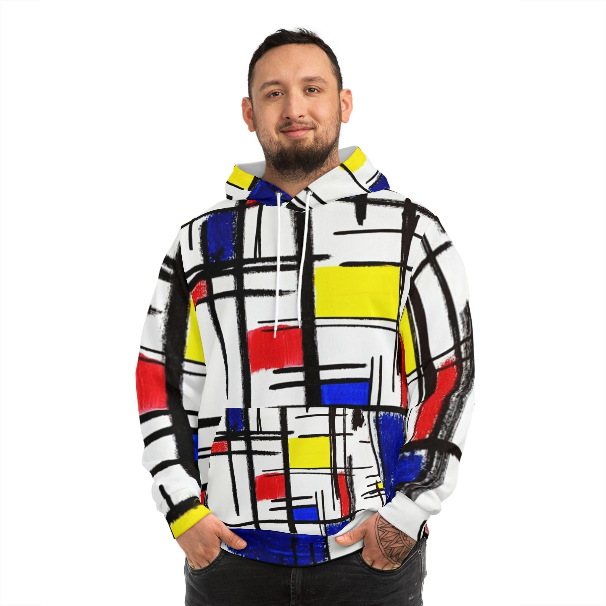 Melbar Mondrian Minimalist De Stijl Modern Art Unisex Fashion Hoodie - Etsy