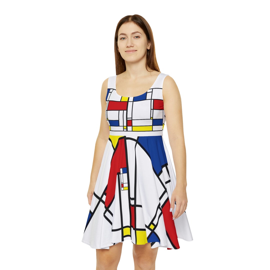 Melbar Mondrian Minimalist De Stijl Women's Skater Dress - Etsy