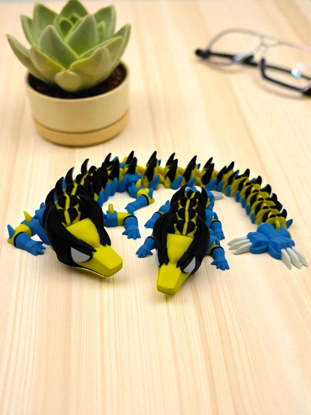 Mutant Dragon – Articulated 3D Printed Sci-fi Collectible - Etsy