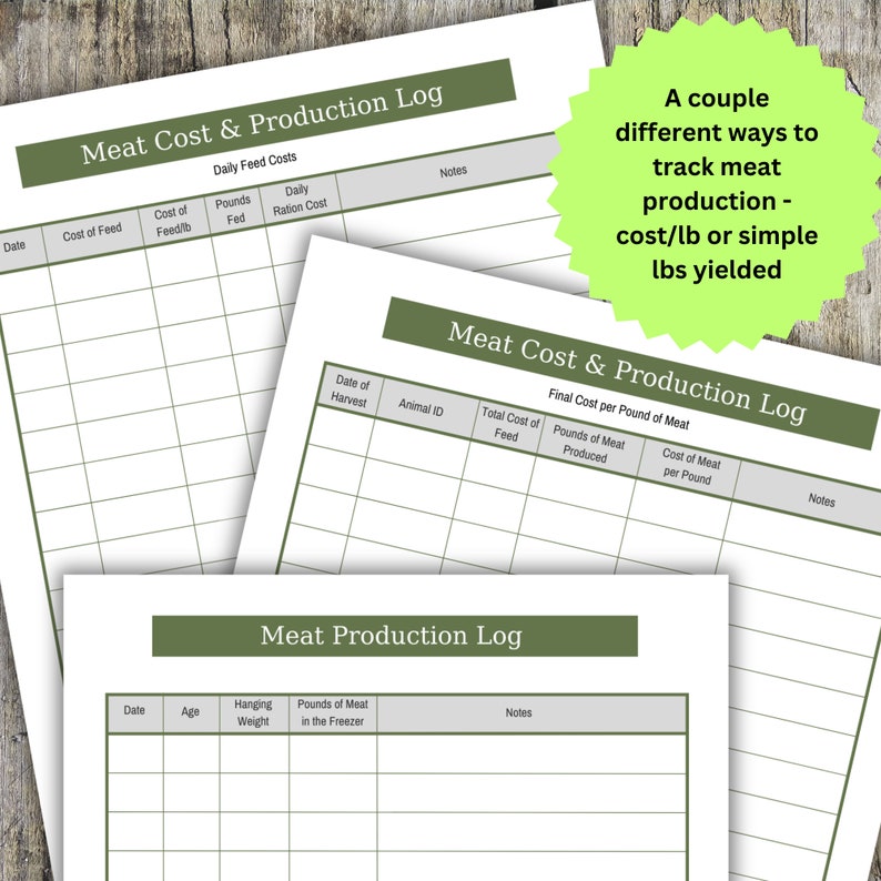 Goat Herd Record Keeping, Livestock Planner for Herd Health, Breeding ...