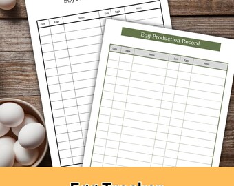 Poultry Record Keeping Log Printable PDF Farm & Homestead Backyard ...