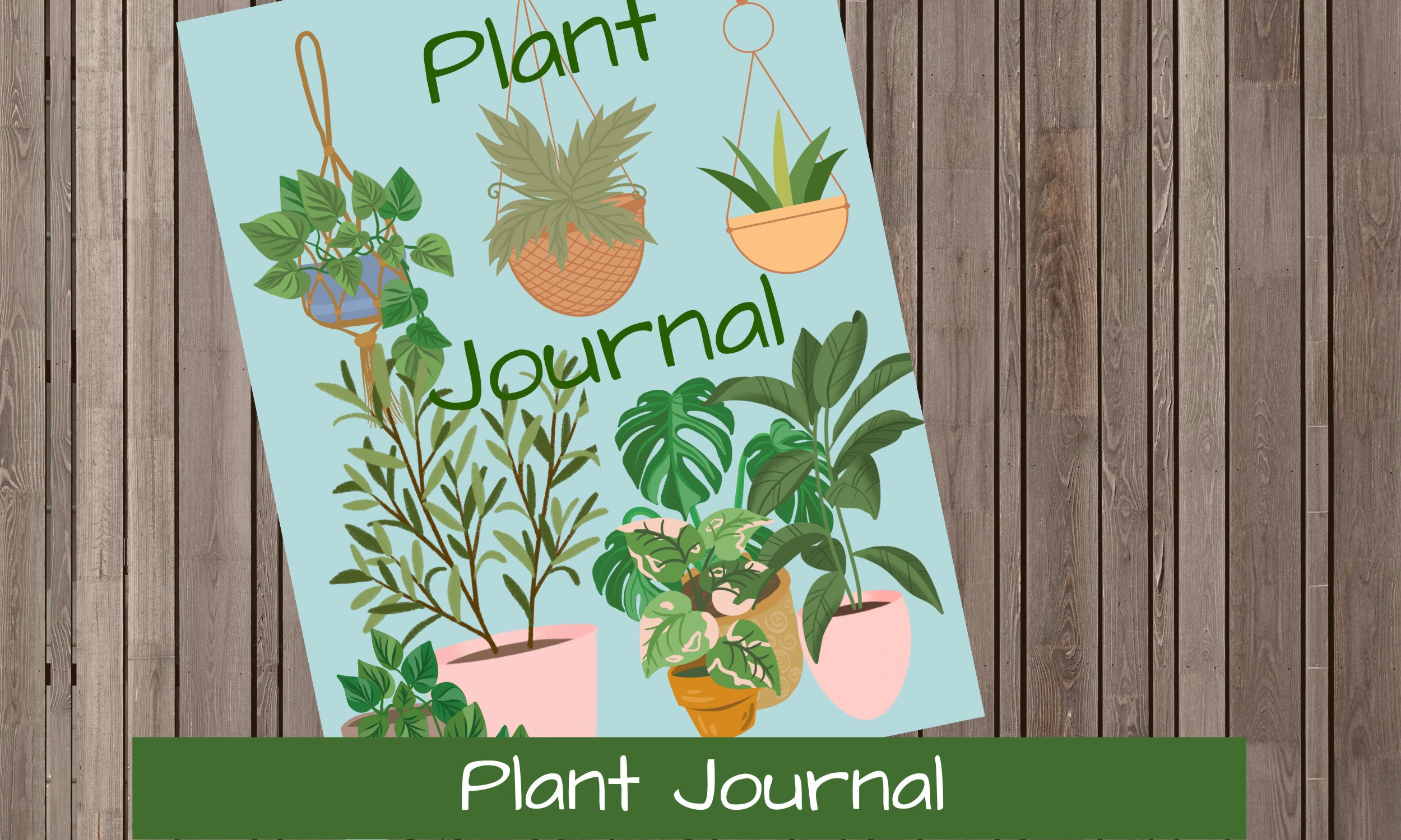 Houseplant Care Journal Plant Notebook Plant Journal - Etsy