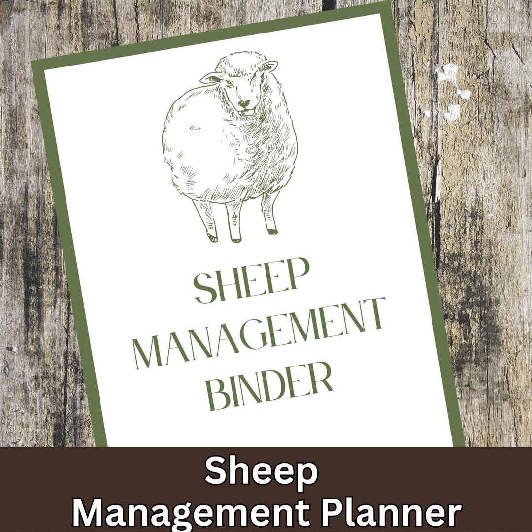 Printable Sheep Management Planner, Wool Production, Meat Yields ...