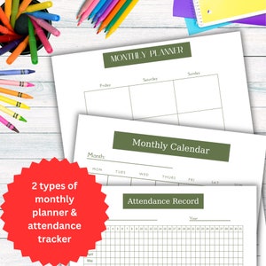 Unschool Planner | Printable Records Binder & Activity Tracker Just for ...