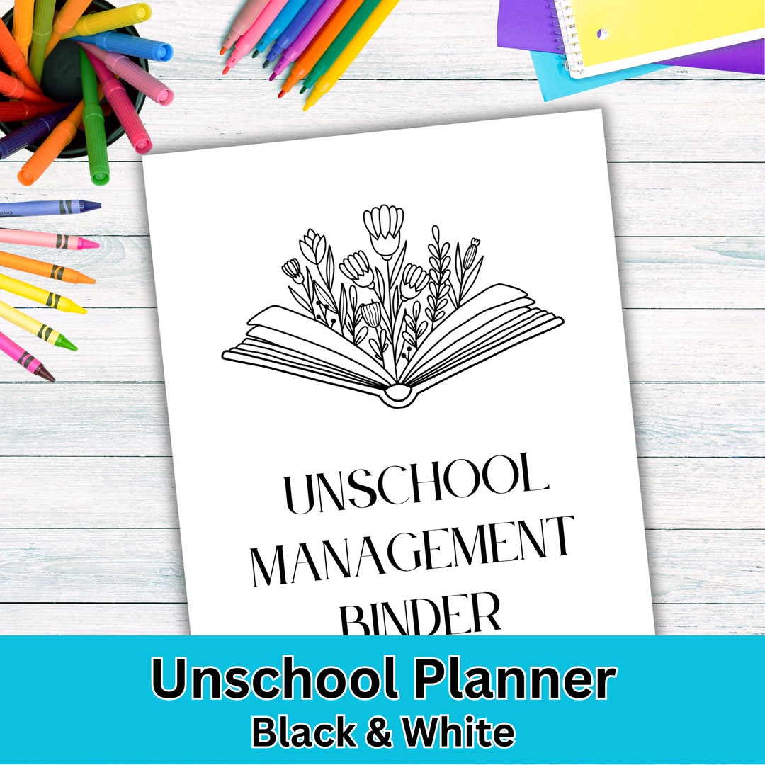 Unschooling Planner, Homeschool Organization, Educational Activity ...