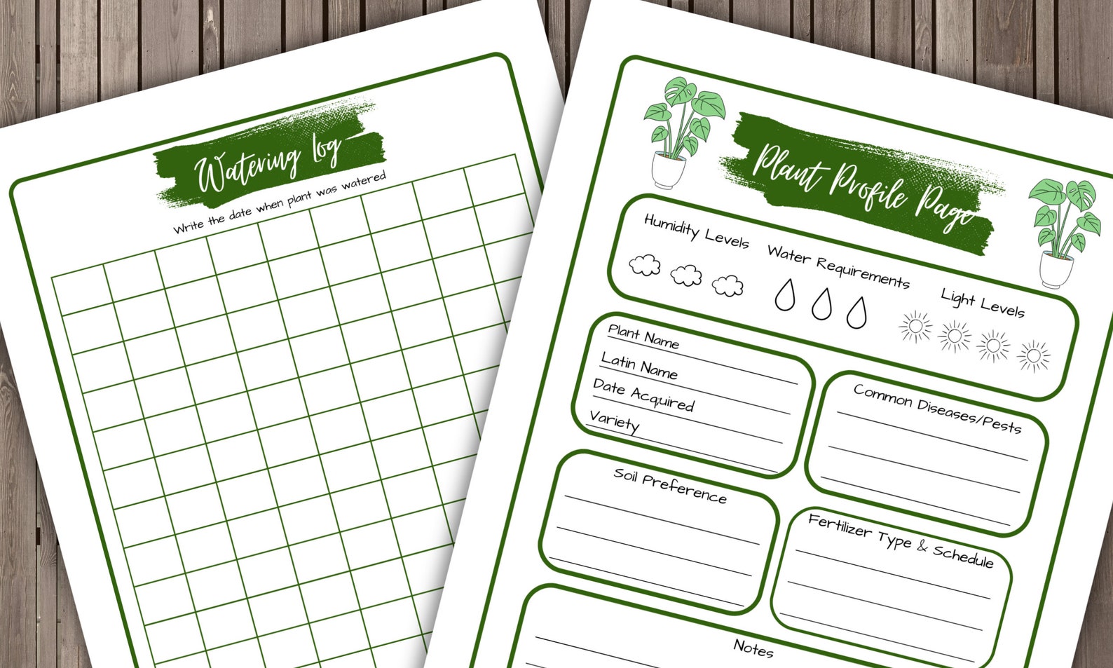 Houseplant Care Journal Plant Notebook Plant Journal - Etsy