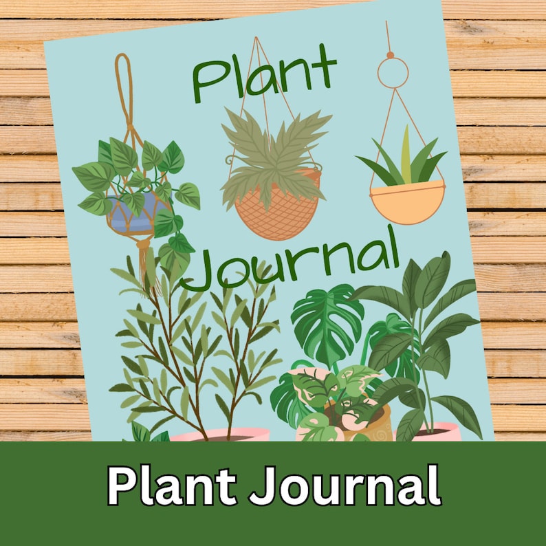 Houseplant Care Journal Plant Notebook Plant Journal - Etsy