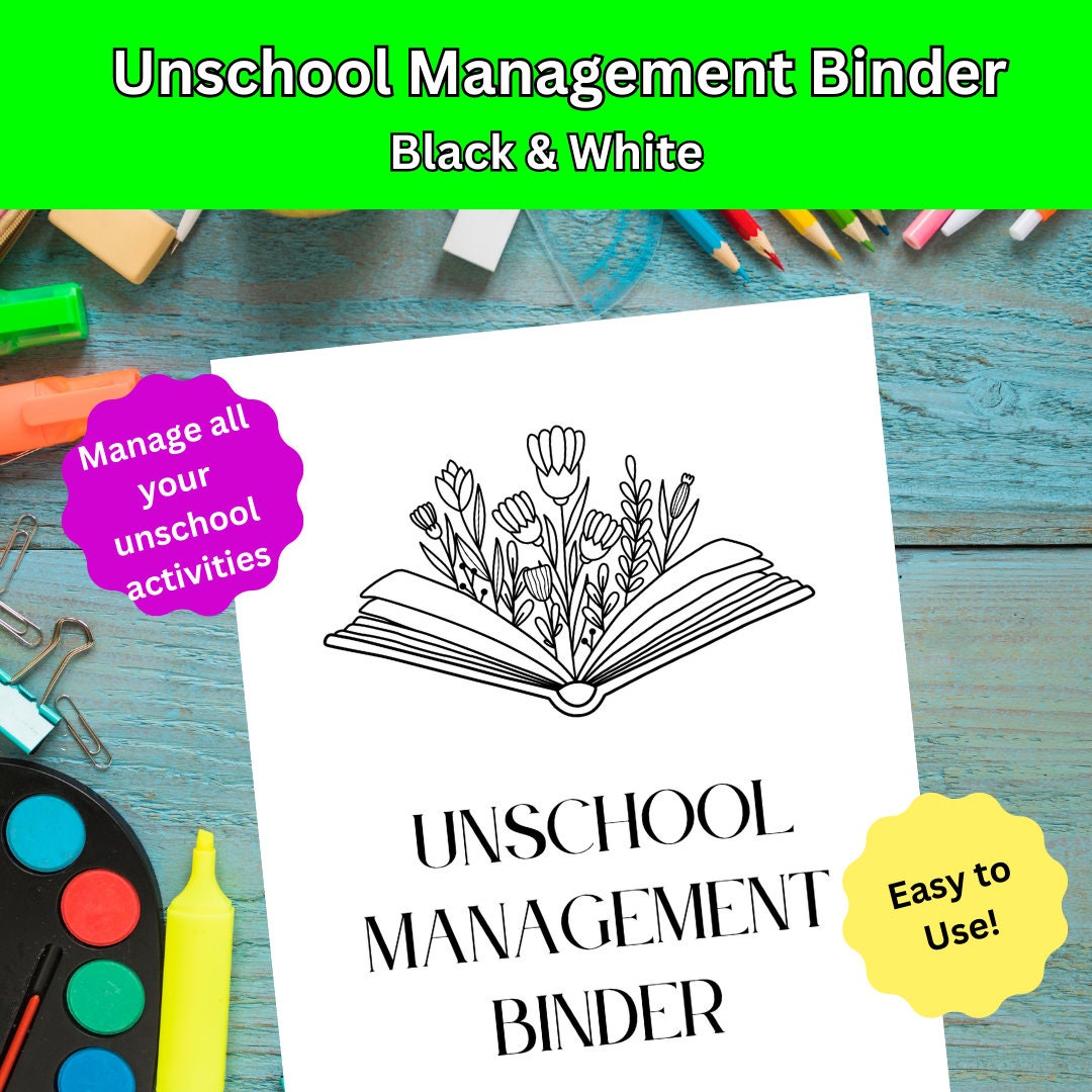 Unschooling Planner, Homeschool Organization, Homeschool Planner ...