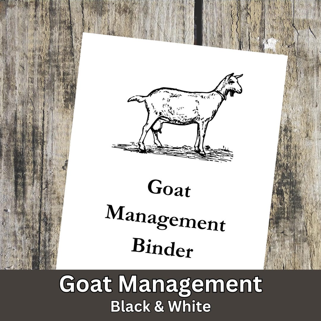 Goat Breeding Logs, Printable Livestock Planner, Dairy Goat Records ...
