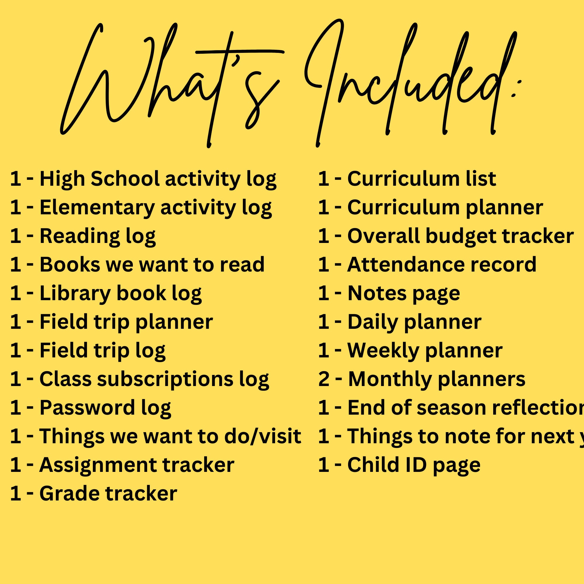 Homeschool Planner Printable Record Keeping Binder Academic Tracker ...