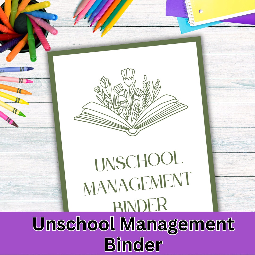 Unschool Planner | Printable Records Binder & Activity Tracker Just for ...