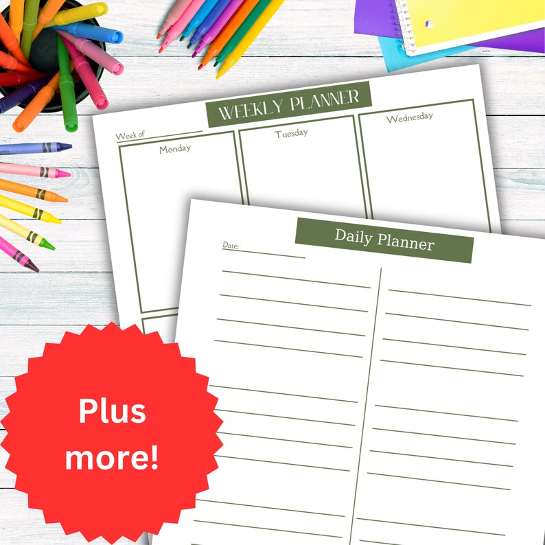 Homeschool Planner Printable Record Keeping Binder Academic Tracker ...