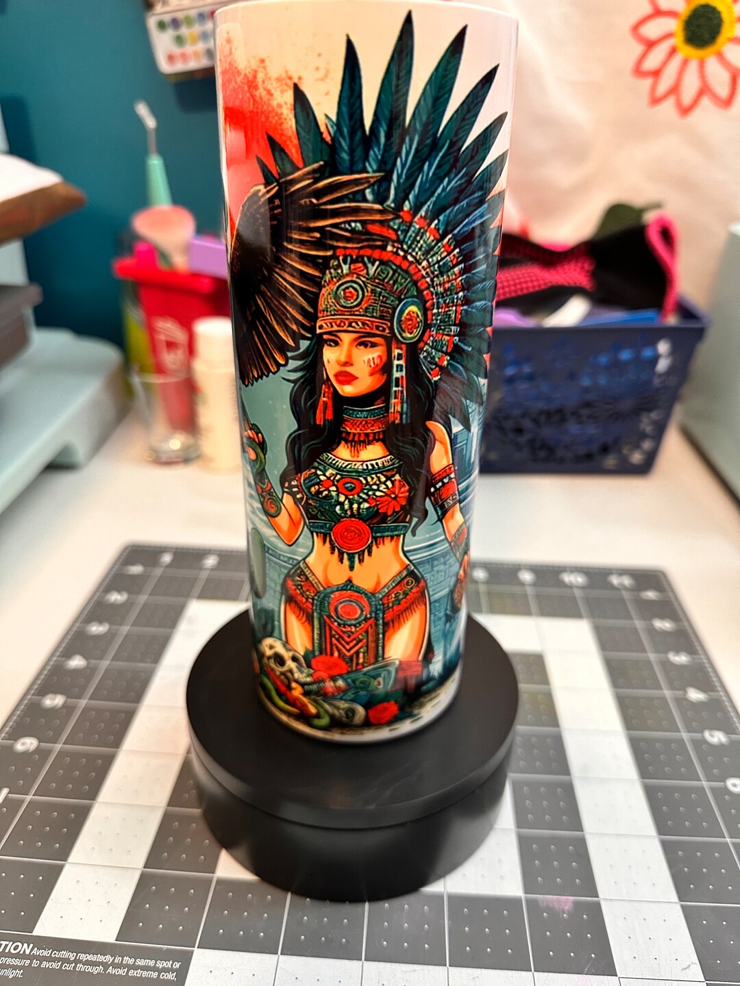 20oz Custom Tumbler, Aztec Couple, Mexico, Gift for Him, Gift for Her ...