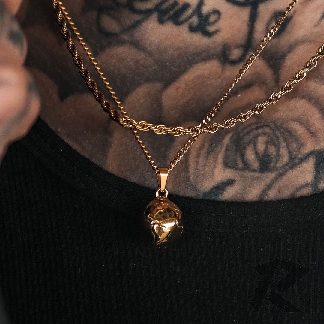 World Map Pendant Necklace, Globe Earth Necklace, Free Tracked Shipping ...