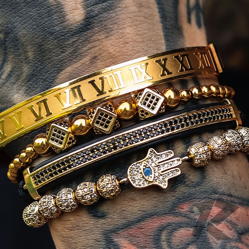 Hand of Fatima Spiritual Lucky Bracelet Set, Hamsa Bracelet, Hand of ...