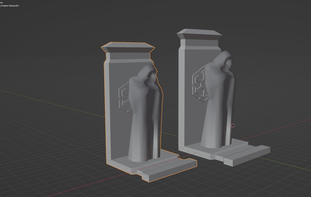 Sith Emperor Statue Bookends STL - Etsy