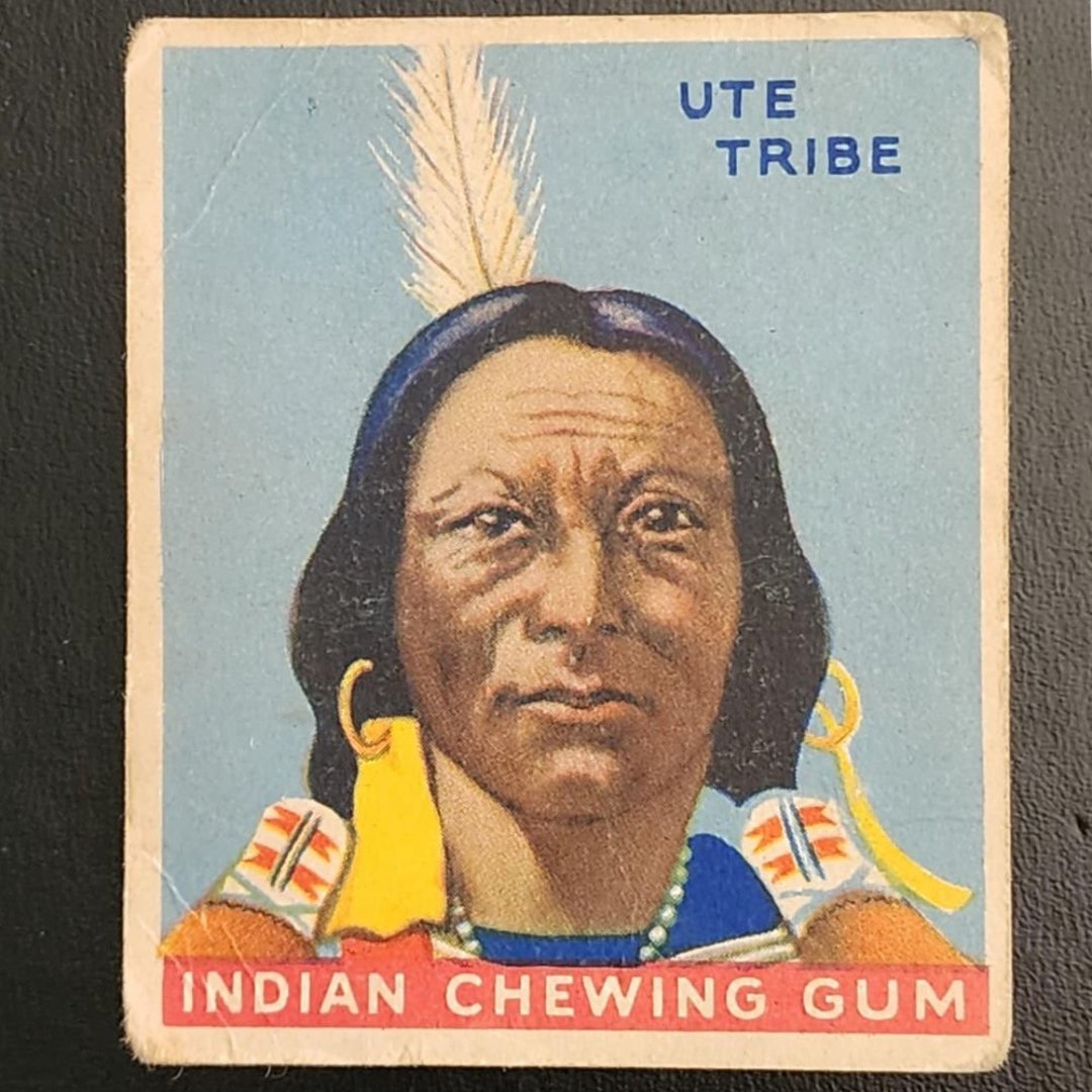 1947 Indian Chewing Gum Ute Tribe 8 - Etsy