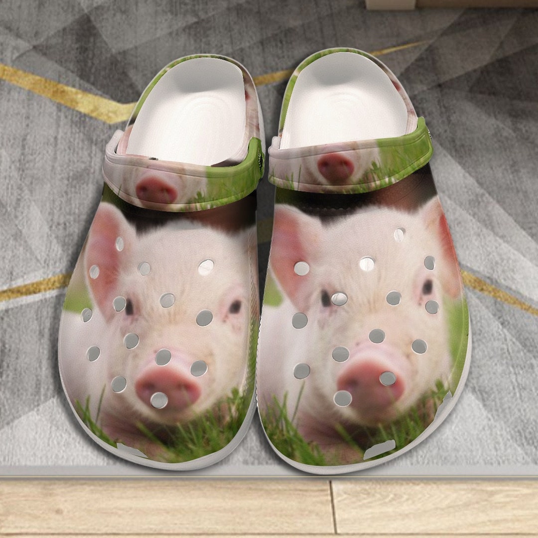 Pig Piggy Print Fun Women's Classic Clogs - Etsy