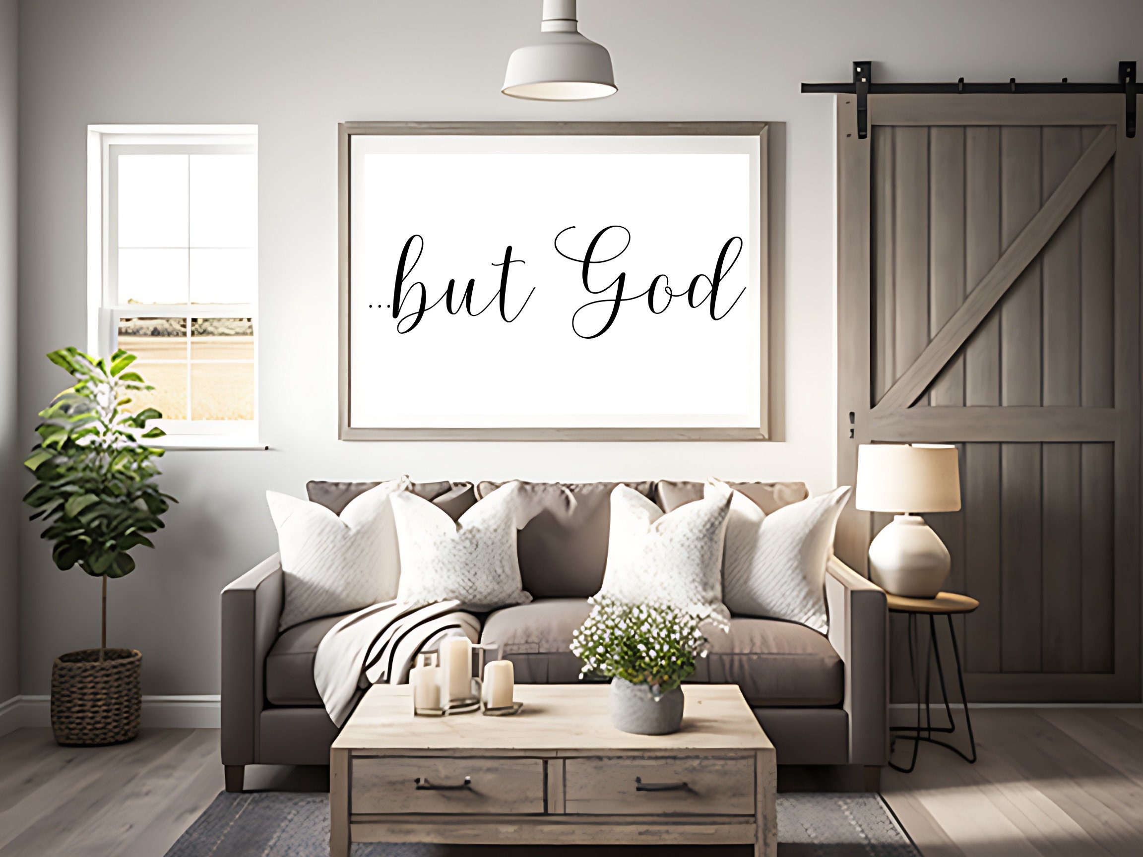 God Quote, Wall Art, Digital Instant Download, Poster, but God Decor ...