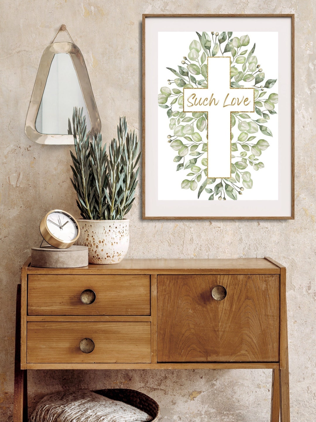 Easter, Cross and Faith, Digital Wall Art, Instant Download, Poster ...