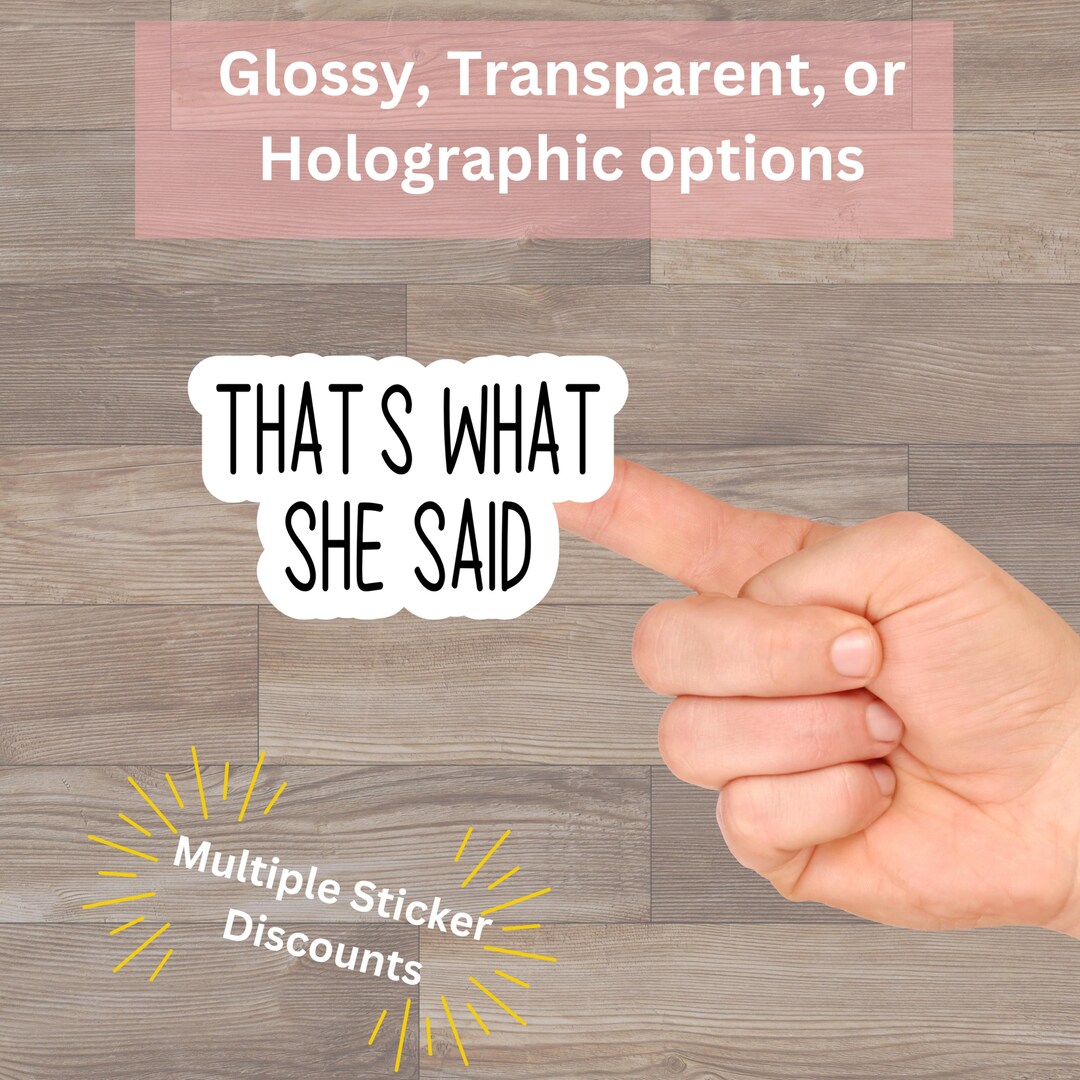 Thats What She Said Sticker - Etsy