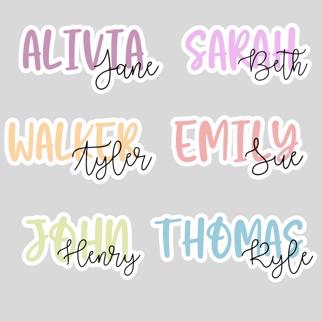 Custom Name Sticker or Magnet-personalized Label-personalized Text ...