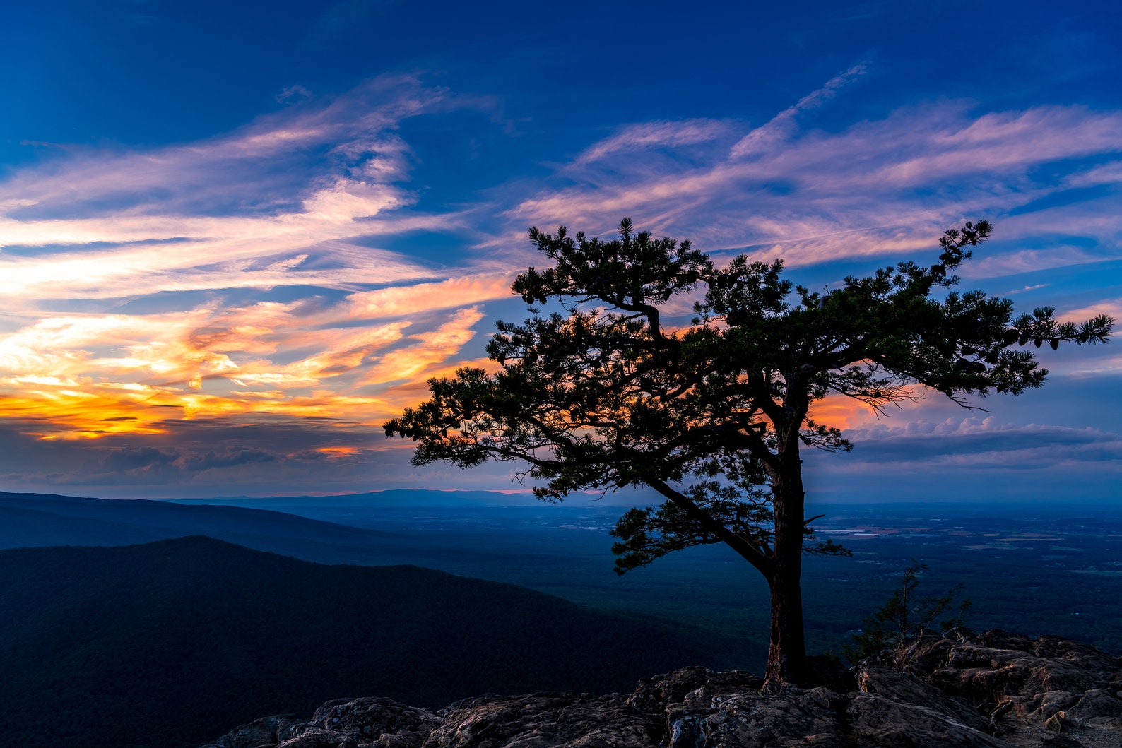 Ravens Roost at Sunset | Virginia Blue Ridge Parkway Photo Print ...