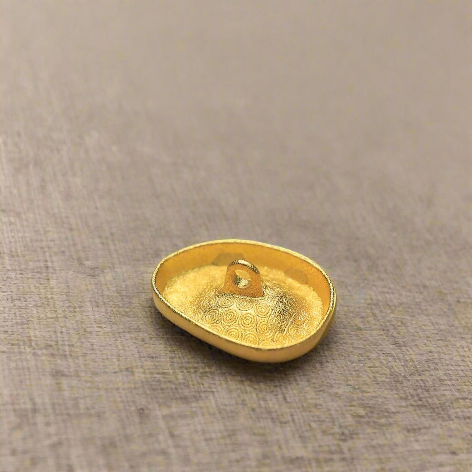 Gold or Silver Shank Buttons for Coats | Organic Shape, Large Metal ...