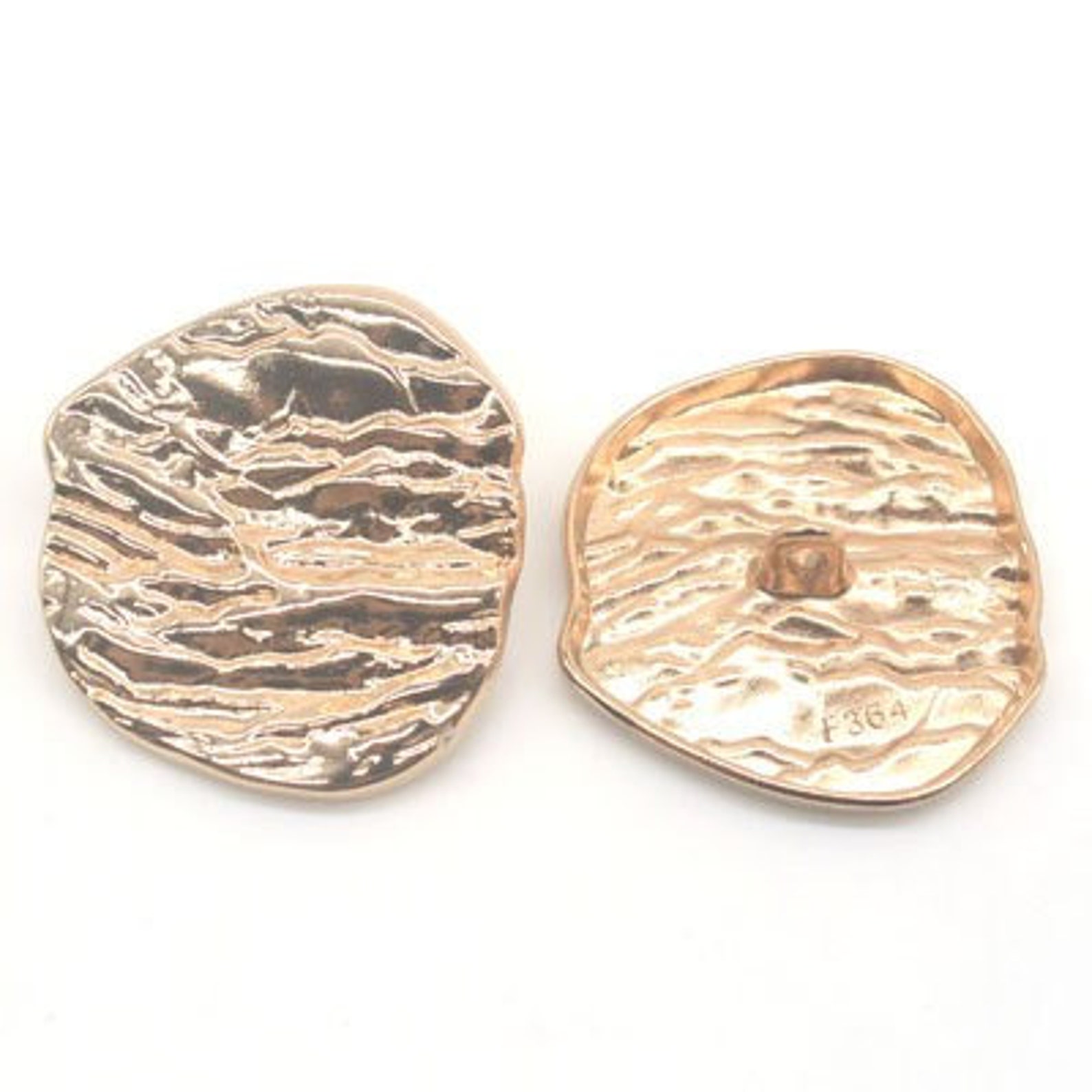 1pc 30mm Extra Large Shank Buttons Irregular Metallic Coat Buttons for ...