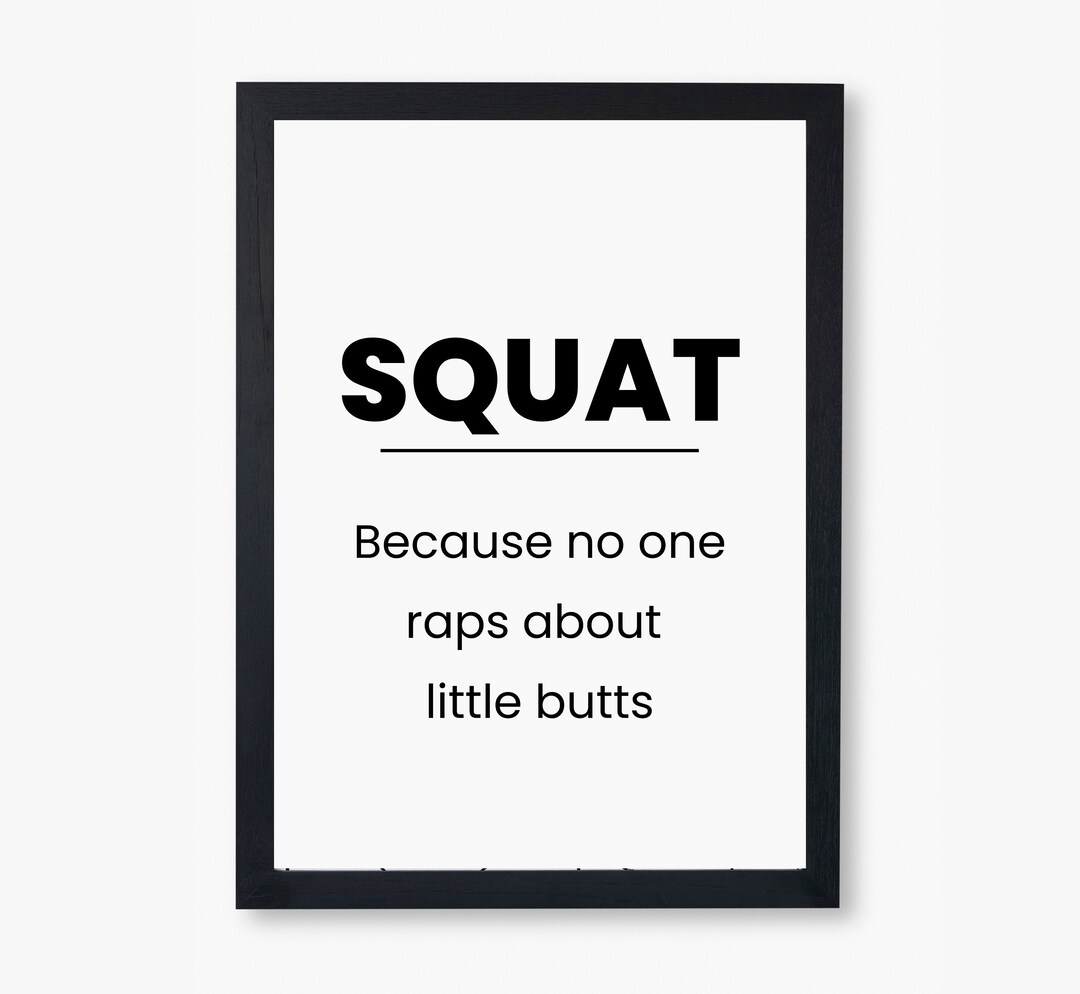 Gym Decor Squat Wall Art Gym Wall Art Home Gym Decor Gym Printable ...