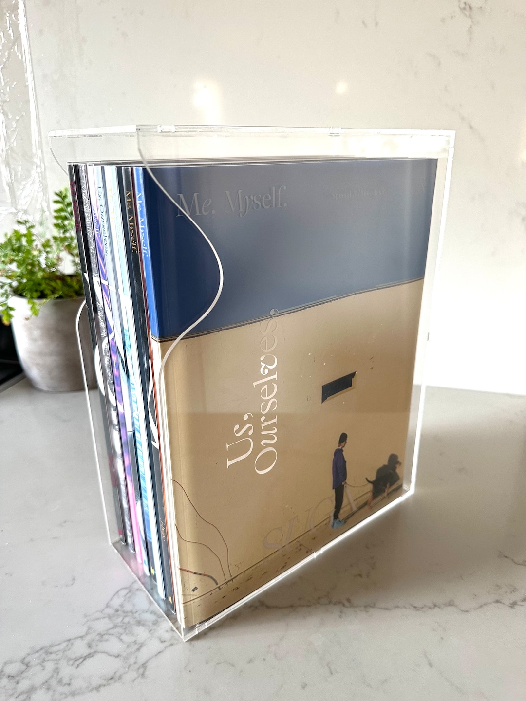 BTS PHOTO-FOLIO Set Acrylic Case With Engraving us, Ourselves, & Bts - Etsy